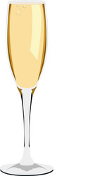 Glass of champagne Royalty Free Vector Image - VectorStock