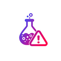 Endothermic chemical reaction icon Royalty Free Vector Image