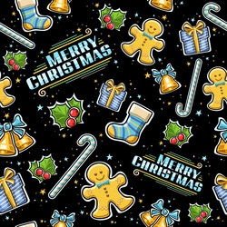 Christmas seamless pattern Royalty Free Vector Image