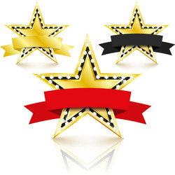 5 gold stars Royalty Free Vector Image - VectorStock