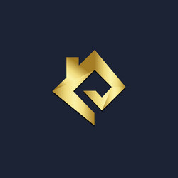 Tf logo monogram with gold colors and shield Vector Image