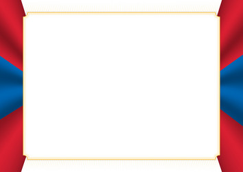 Border made with mongolia national colors Vector Image