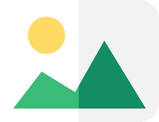 Photo gallery phone application button icon Vector Image