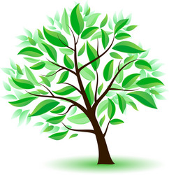 Stylized apple tree Royalty Free Vector Image - VectorStock