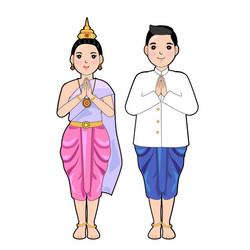 Isan dress cloth Royalty Free Vector Image - VectorStock