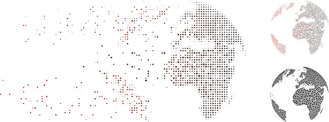 Pixels Abstract Decompose Vector Images (over 140)