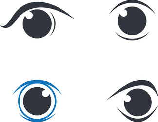 Set of cartoon eyes Royalty Free Vector Image - VectorStock