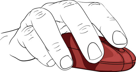 Hand holding mobilephone1 Royalty Free Vector Image