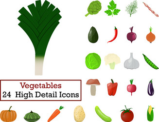 Cartoon vegetables collection Royalty Free Vector Image