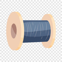 Wooden coil icon cartoon style Royalty Free Vector Image