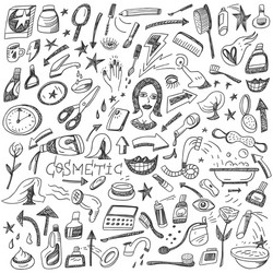 Makeup Doodles Vector Images (over 4,900)