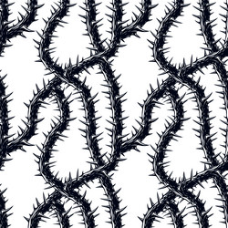 Horror art style horrible seamless pattern Vector Image