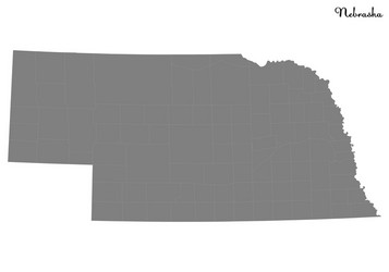 Nebraska State Shape Vector Images (over 290)