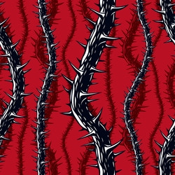 Horror art style horrible seamless pattern Vector Image