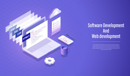 Software Development Banner Vector Images (over 8,500)