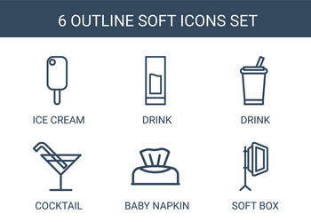Soft icons Royalty Free Vector Image - VectorStock