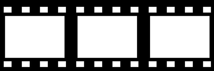35mm film reel frames Royalty Free Vector Image