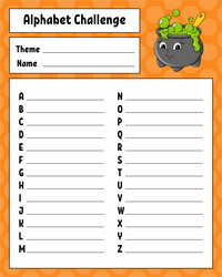 Alphabet Worksheet Vector Images (over 15,000)