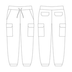 Blank sweatpants template Vector Images & Graphics for Commercial Use ...