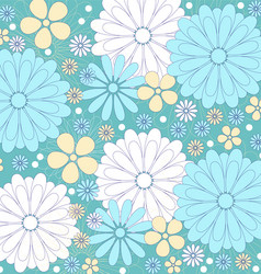 Flower mesh aquamarine seamless texture Royalty Free Vector