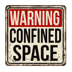 Area closed vintage rusty metal sign Royalty Free Vector
