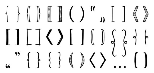 Fancy Bracket Shapes