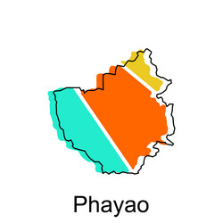 Prachin buri map of thailand design template Vector Image