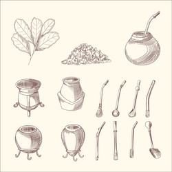 Set Yerba Mate Vector Images (over 170)