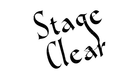 Stage clear rubber stamp Royalty Free Vector Image