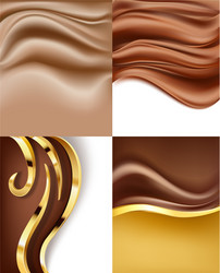 Chocolate brown background Royalty Free Vector Image