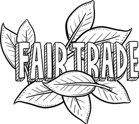 Certified fair trade label Royalty Free Vector Image