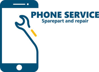 Phone repair logo icon design Royalty Free Vector Image