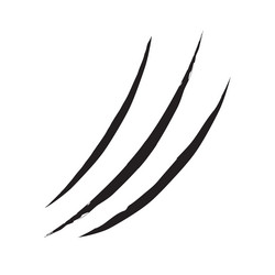 Cat scratch set isolated on white Royalty Free Vector Image