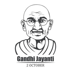 Mahatma Gandhi Outline Vector Images (over 140)