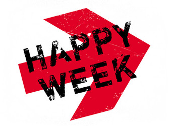 Happy week rubber stamp Royalty Free Vector Image