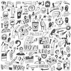 Doodle Politics Vector Images (over 1,400)