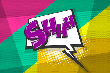 Funny Comic Shh Vector Images (44)