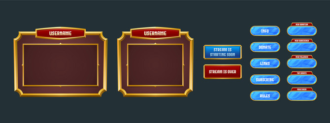 Streaming Screen Vector Images (over 14,000)