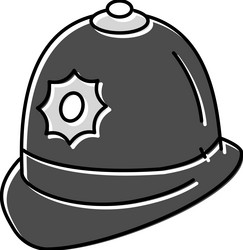 Custodian hat cap line icon Royalty Free Vector Image