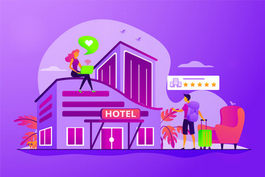 Design hotel concept Royalty Free Vector Image