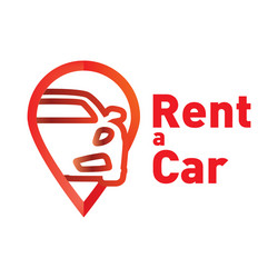 Set logos for car rental and sale Royalty Free Vector Image