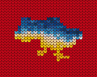 Minimalistic drawing of a map of ukraine Vector Image