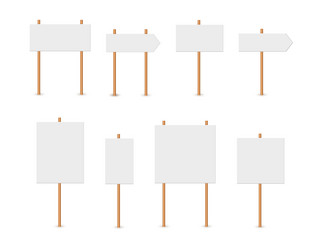 Picket sign demonstration banners public Vector Image