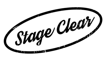 Stage clear rubber stamp Royalty Free Vector Image