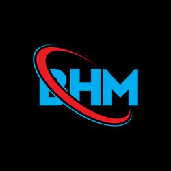 Bhm logo letter design Royalty Free Vector Image