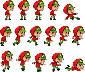 Boy Game Sprites Vector Images (over 130)