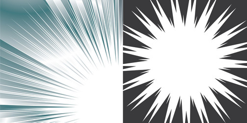 Speed lines comic book design element Royalty Free Vector