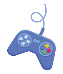 Blue video game control Royalty Free Vector Image