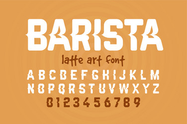 Bubble style font design alphabet letters numbers Vector Image