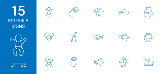 Little icons Royalty Free Vector Image - VectorStock